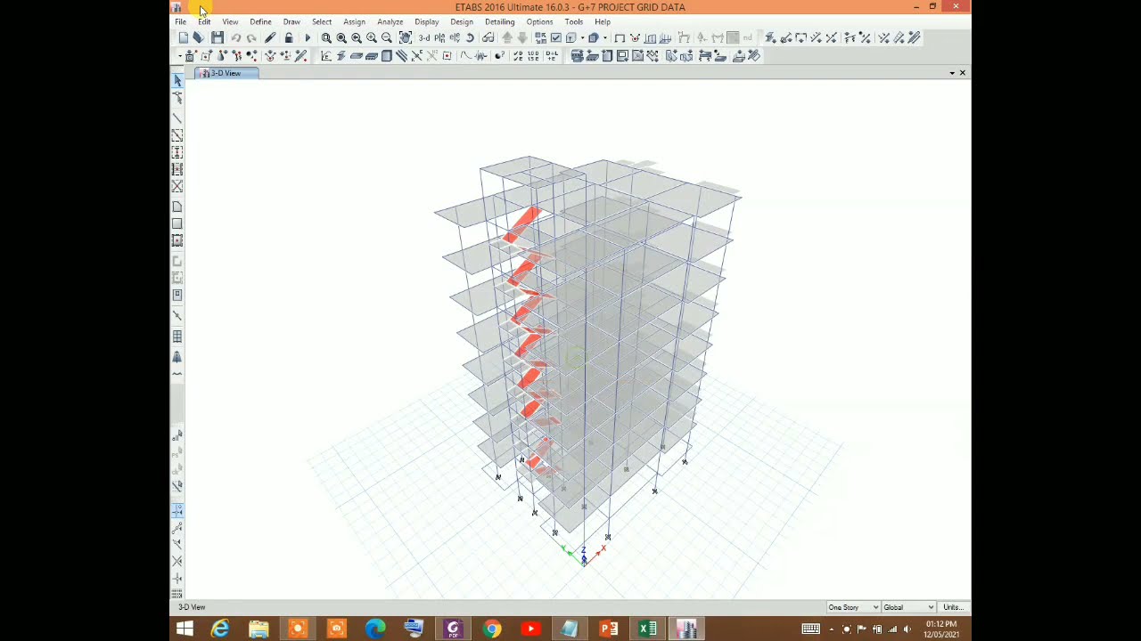 Determine fundamental natural time period of building in ETABS with ...