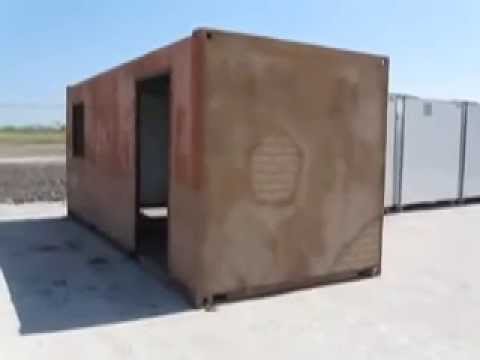 Stucco on a shipping container home to help with the insulation - YouTube