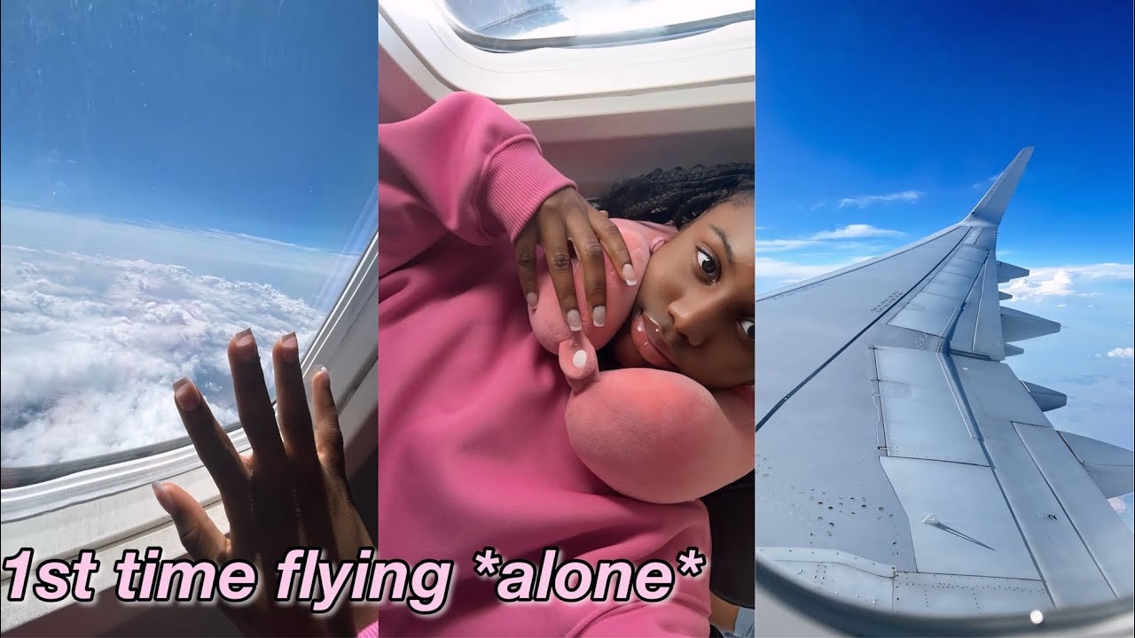 FIRST TIME FLYING ALONE!! | travel with me to la, first time flying ...