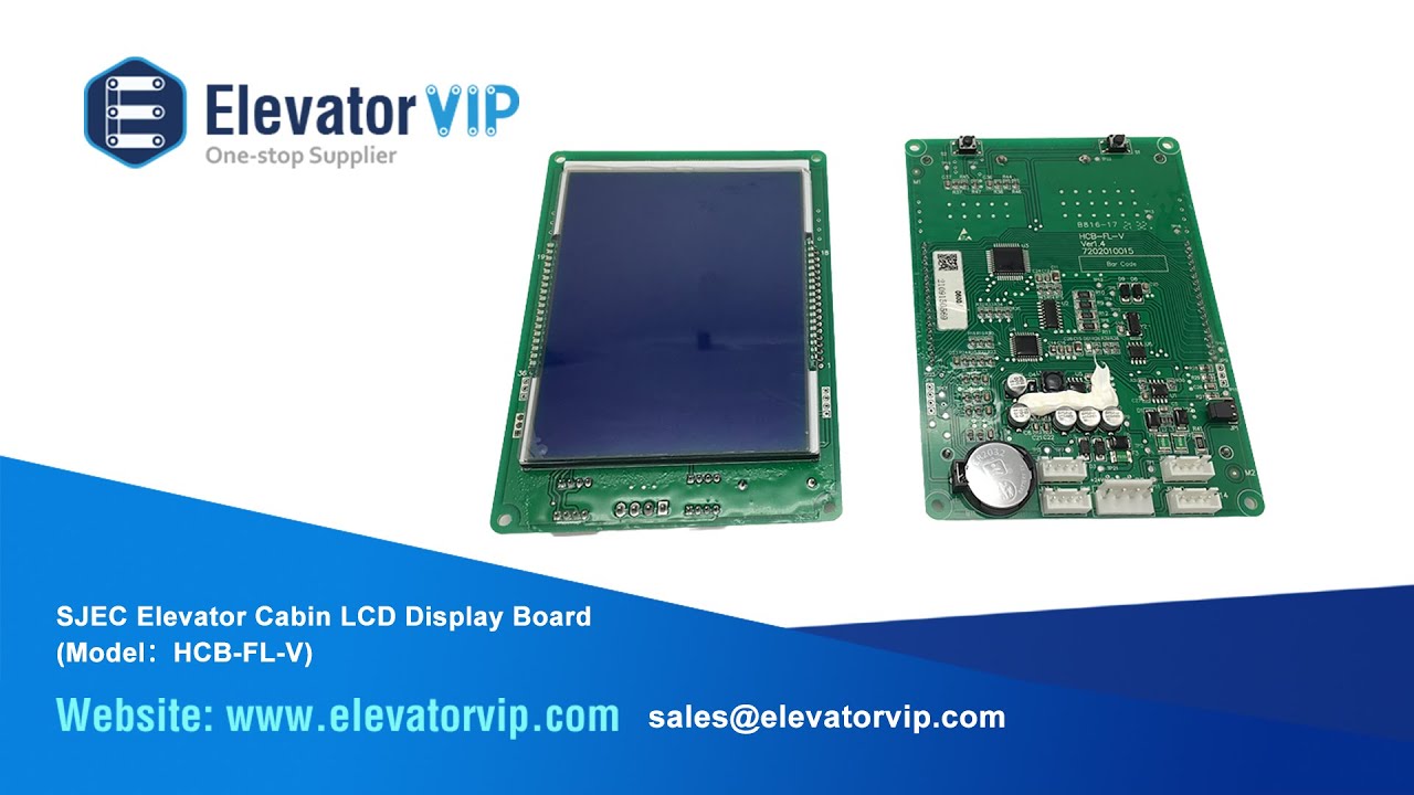 HCB-FL-V SJEC Elevator Cabin LCD Display Board Used for Replacing CLCD ...