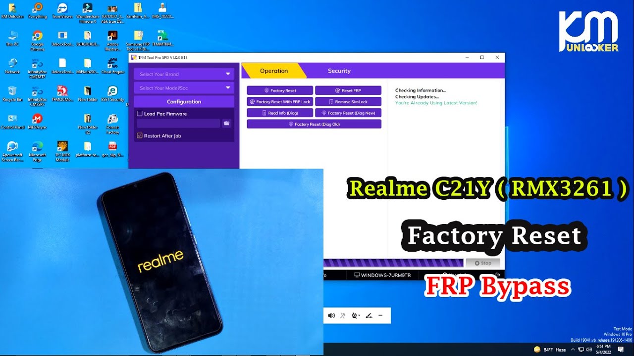 Realme C21Y RMX3261 Factory Reset/Pattern Unlock And FRP Bypass Easy ...