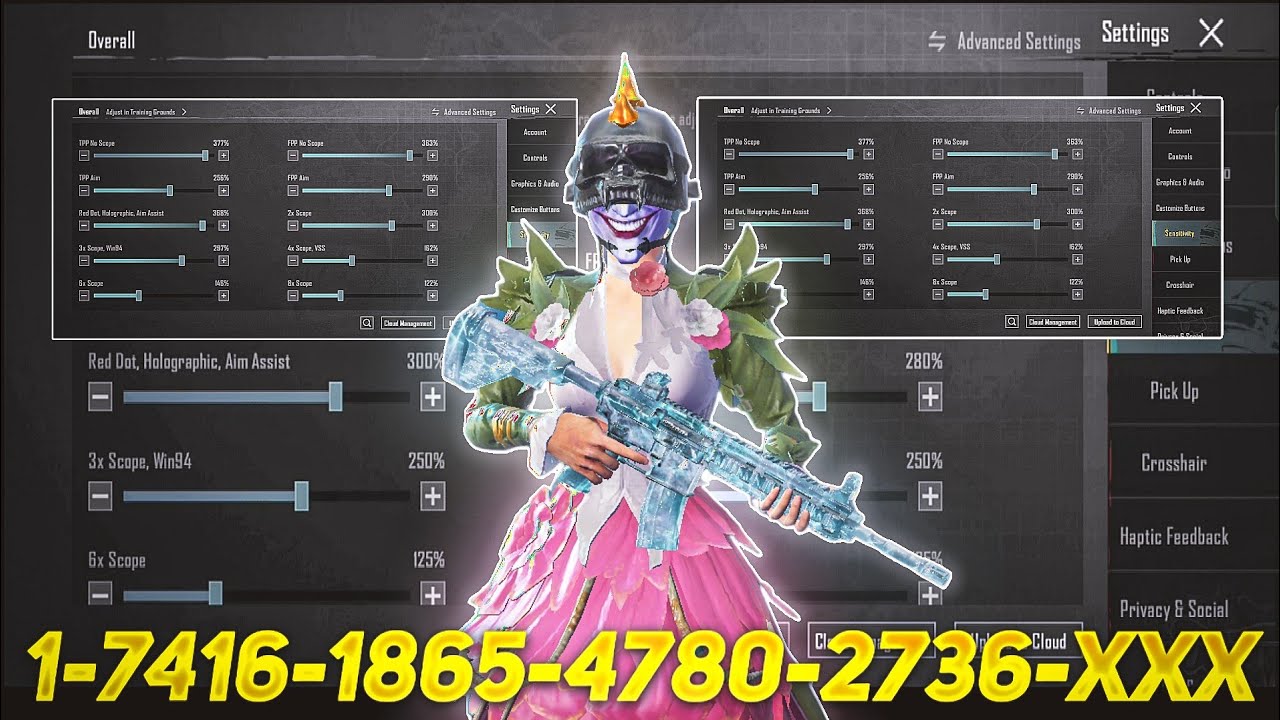 NEW UPDATE 3.5🔥BEST SENSITIVITY CODE + CONTROL SETTINGS BGMI/PUBG ...