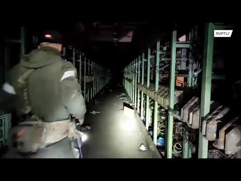 Footage of underground tunnels and Azovstal territory in Mariupoled ...