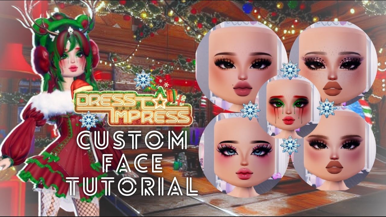*TUTORIAL* for ~CUSTOM FACES~ in {DRESS TO IMPRESS} 💅 part 1 || ROBLOX ...