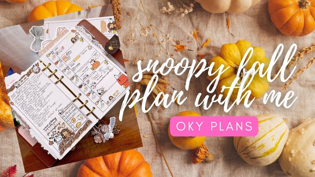 Snoopy Fall plan with me :) - YouTube