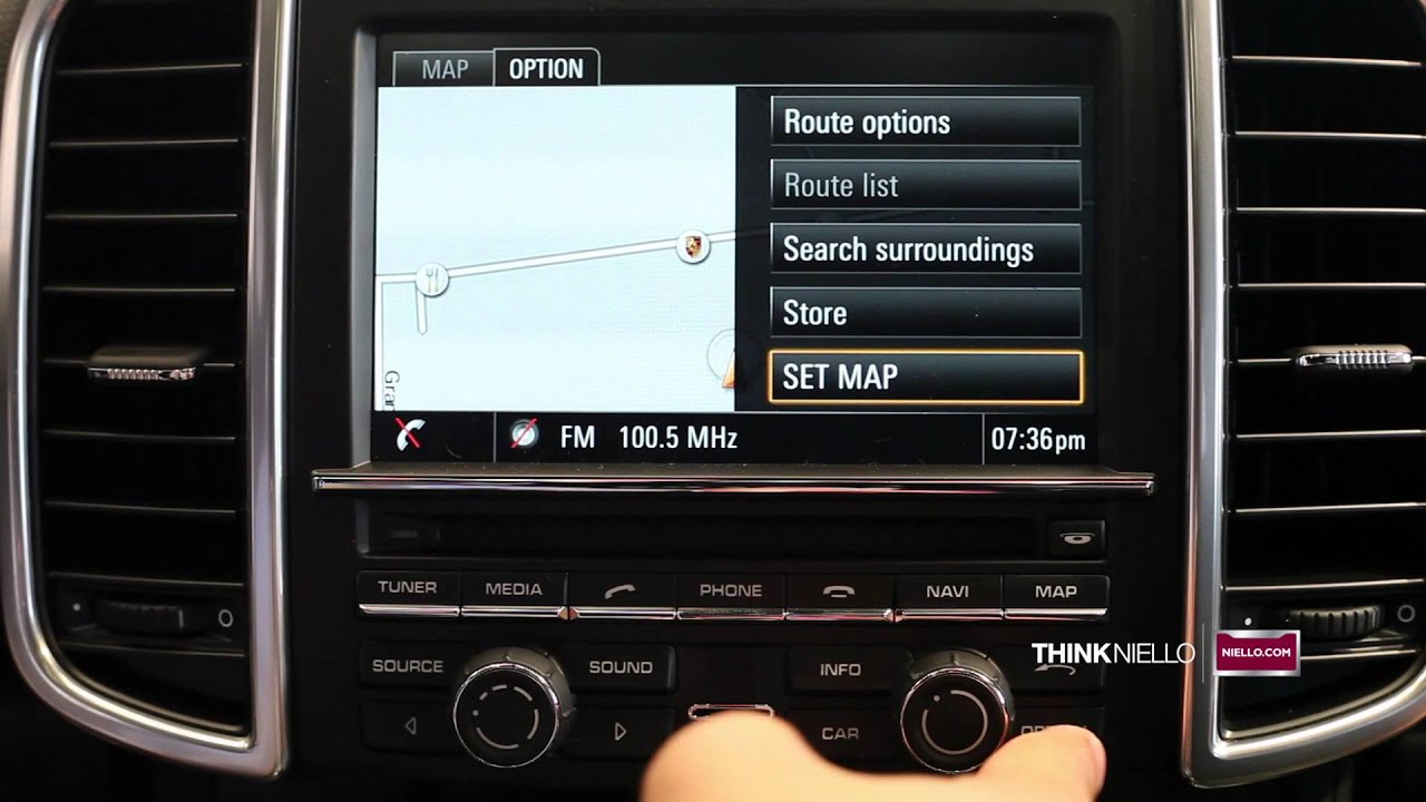 How To Change Map View & Layout Settings | Porsche PCM Navigation ...