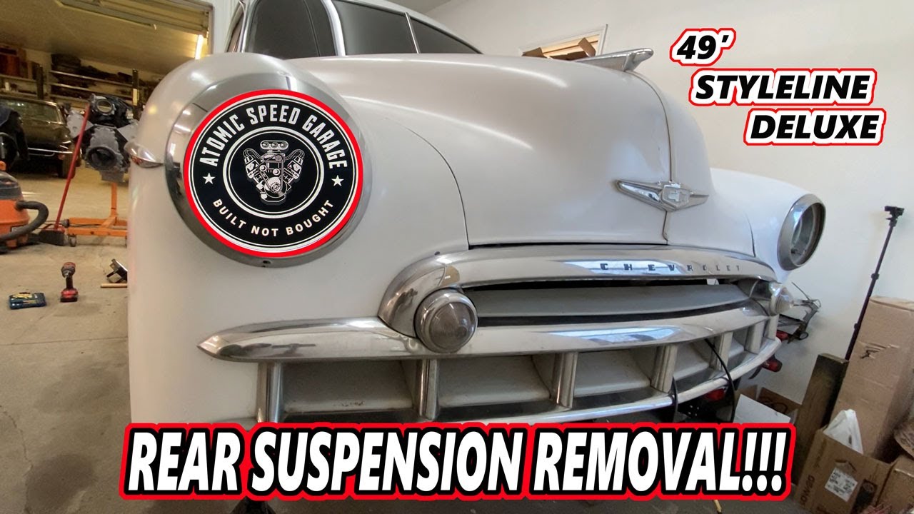 49 Chevy rear suspension overhaul part 1 - YouTube