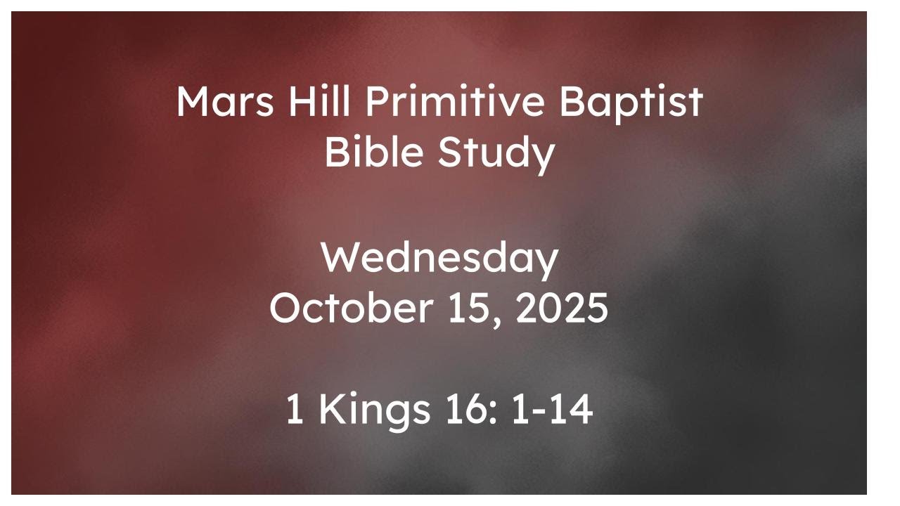 Bible Study October 15, 2025 - YouTube