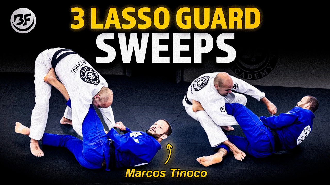 3 Lasso Sweeps To Build An UNSTOPPABLE Guard by Marcos Tinoco - YouTube