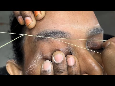 Medum shape threading | threading tips for beginners #eyebrowtutorial ...