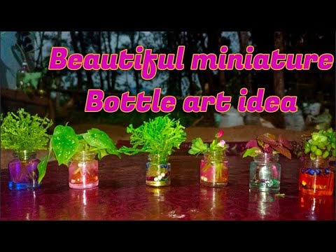 miniature bottel art/miniature bottleplant/miniaturebottel art/mini ...
