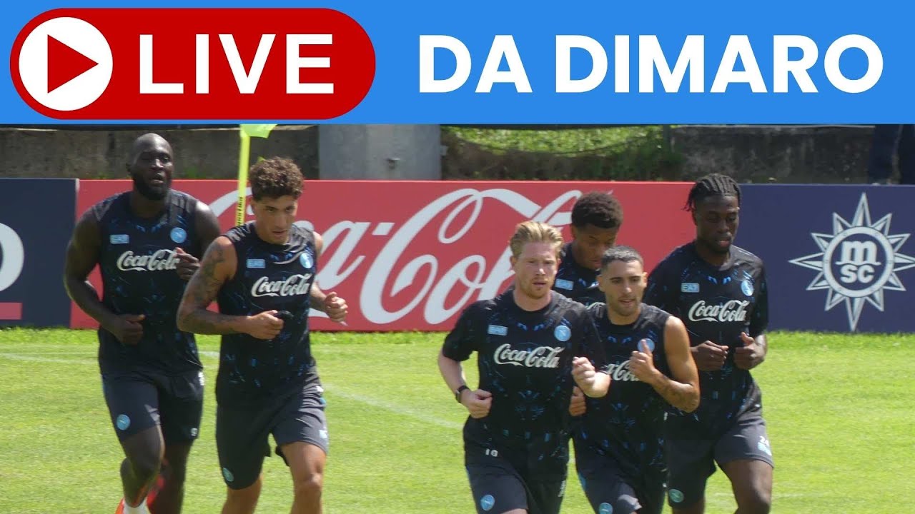 🔴 LIVE 🔴 ALLENAMENTO SSC NAPOLI | DIMARO DAY 9 - YouTube