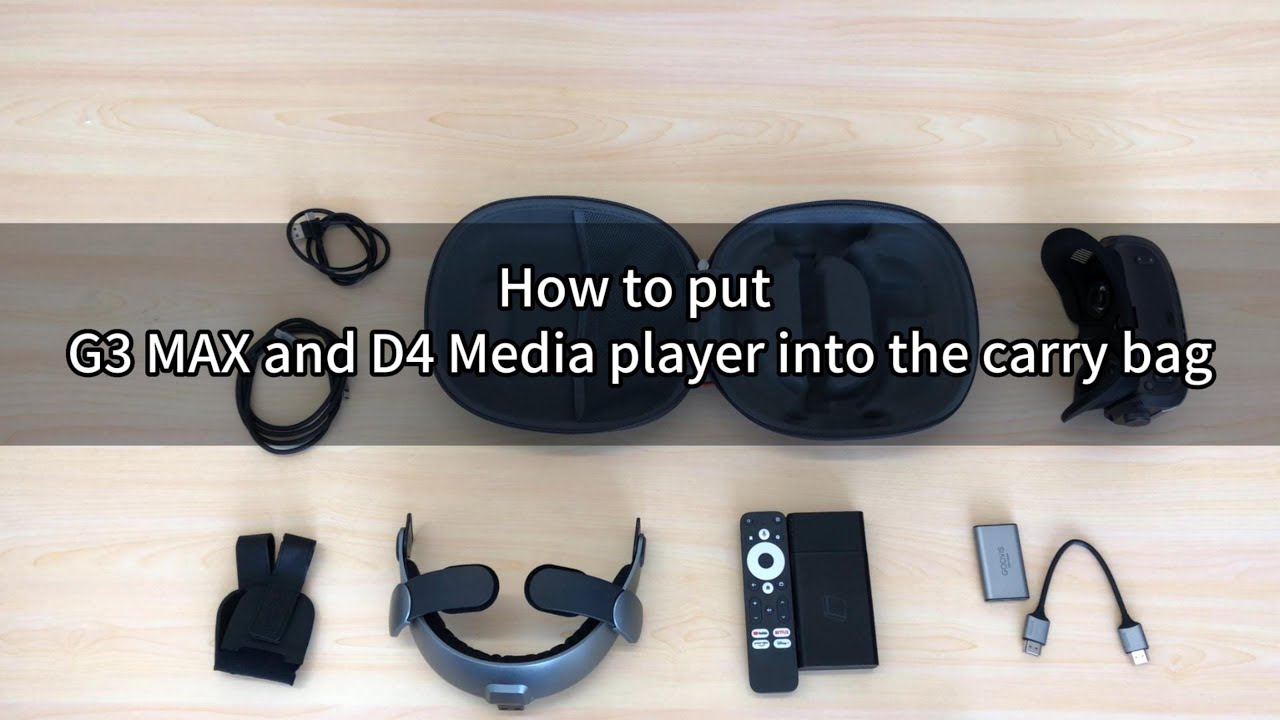 How to put G3 MAX and D4 Media player into the carry bag - YouTube