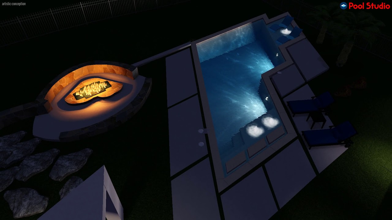 Little Elm Modern Pool - YouTube