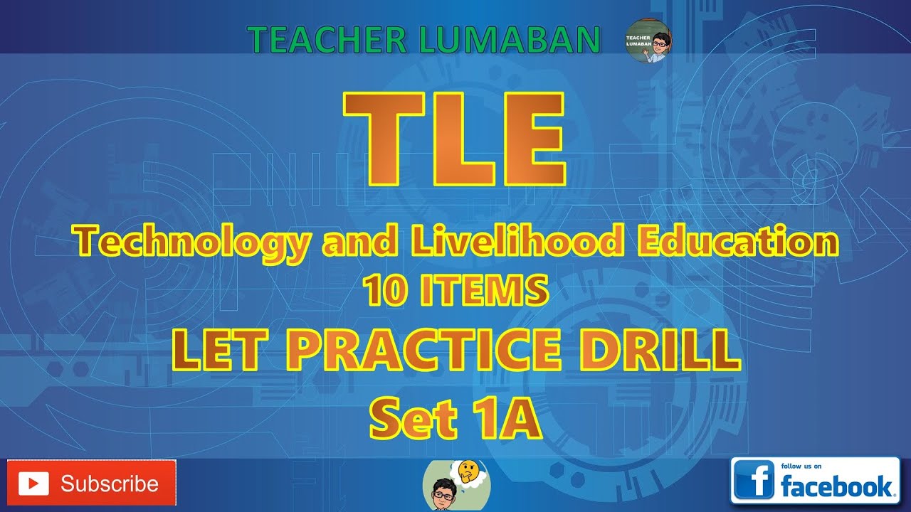 Technology And Livelihood Education TLE LET Practice Drill Set 1A technology-and-livelihood-education-tle-let-practice-drill-set-1a