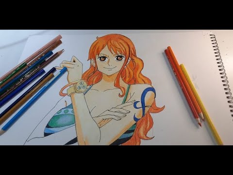 #nami#onepiecedrawing colored pencil#@teysworld - YouTube