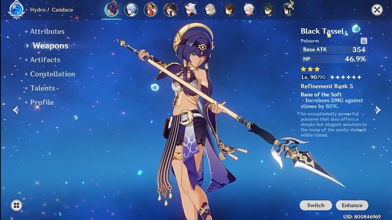 Candace HP Build with Normal Attack Buffer Showcase | Genshin Impact 3. ...