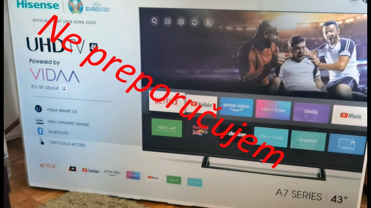 TV Hisense 43 A7300F - YouTube