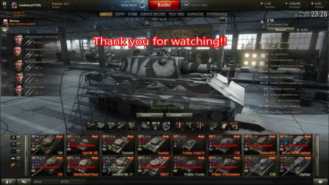 World of Tanks - E 50 Guide and Review - YouTube