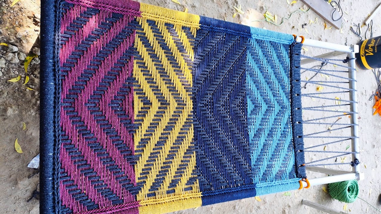 Completing a weaving project! cot making - YouTube