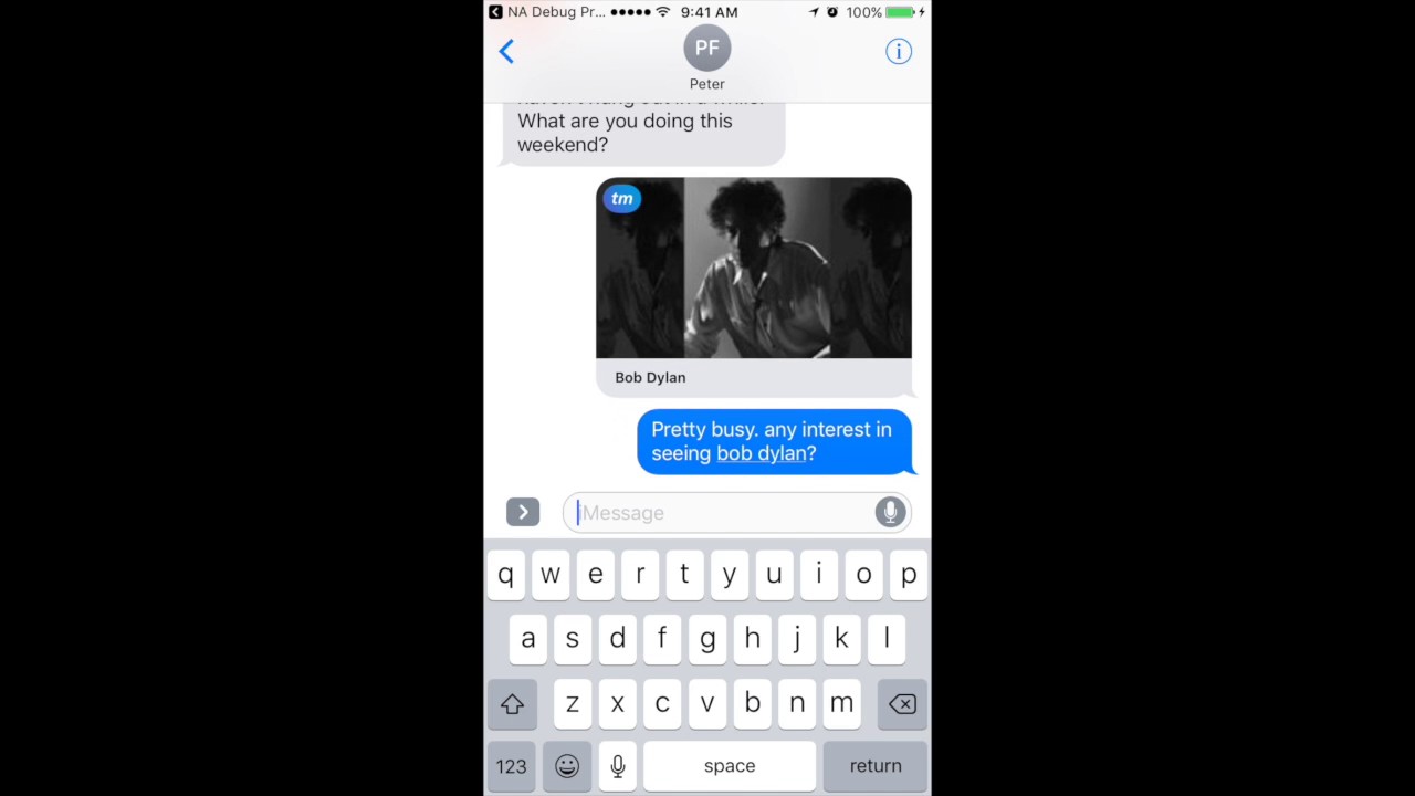 iMessage extension demo - YouTube
