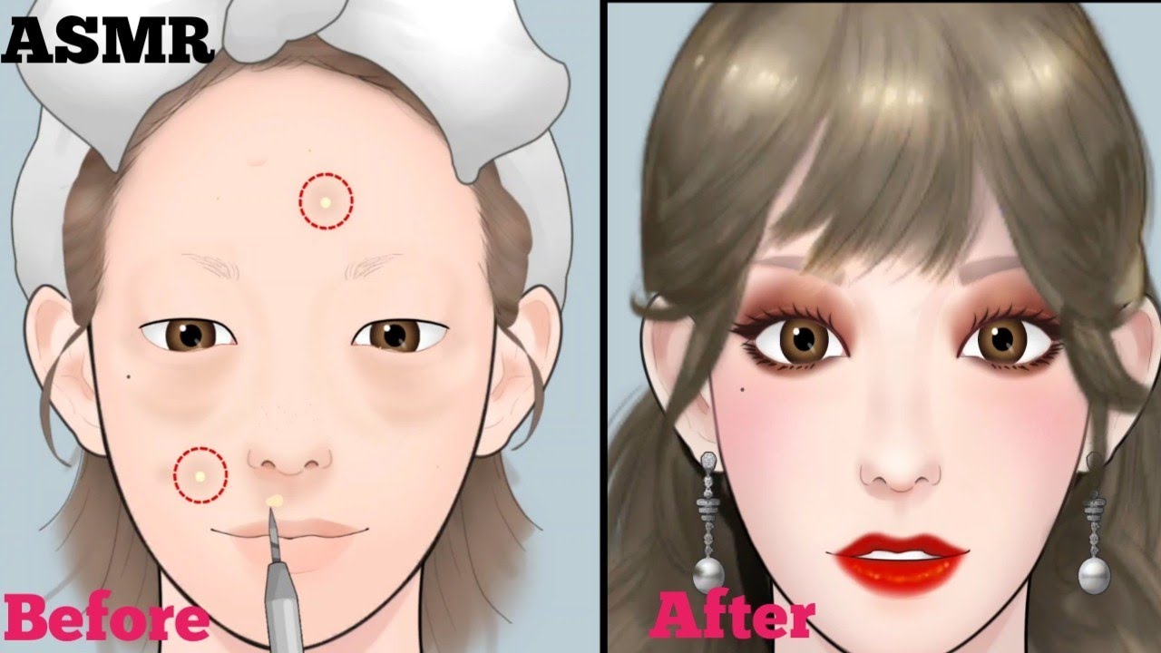Makeup ASMR animation | Makeup Transformation woman | Beauty Woman ...