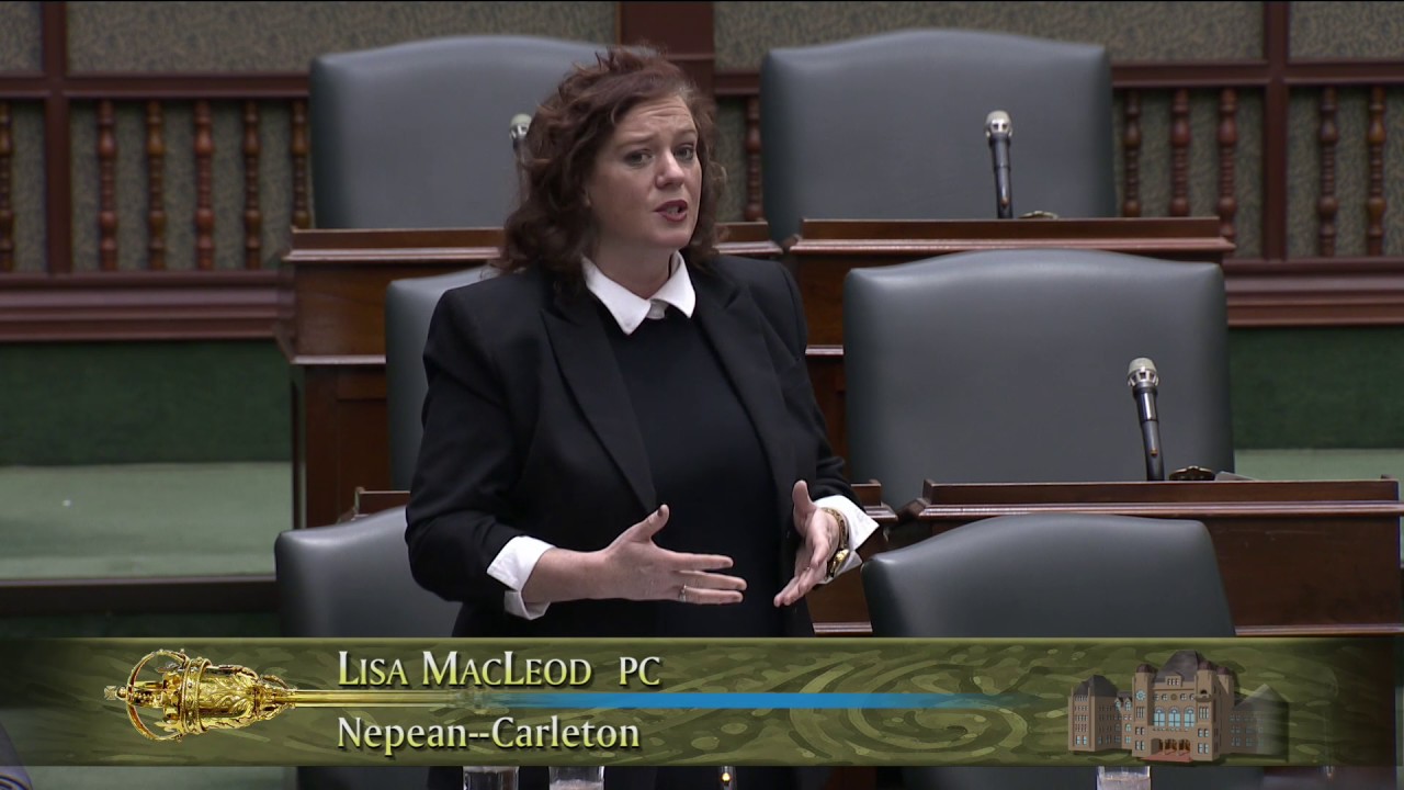 MPP Lisa MacLeod Defends Rural Ottawa In Speech to the Legislature ...