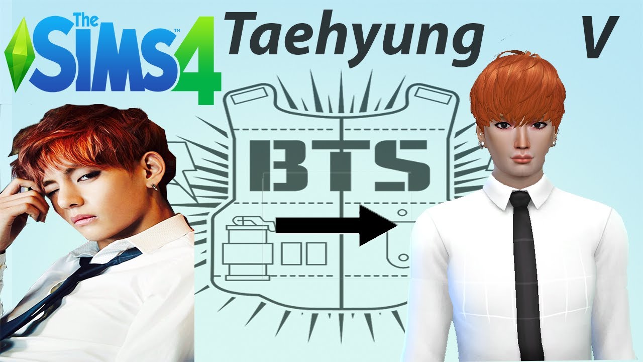 CREATE V (TAEHYUNG) FROM BTS!!! (Boy In Luv edition)/ THE SIMS 4 - YouTube
