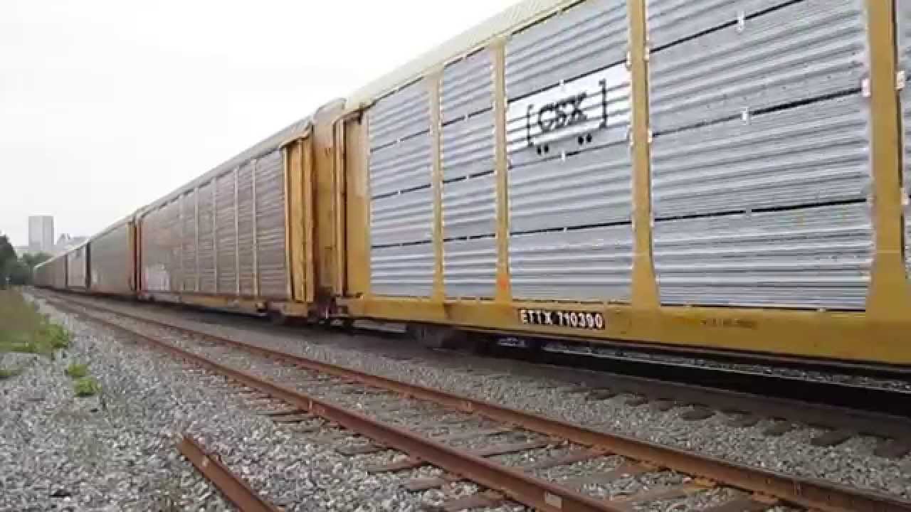 CSX Q217 @ Bush St. Racks West - YouTube