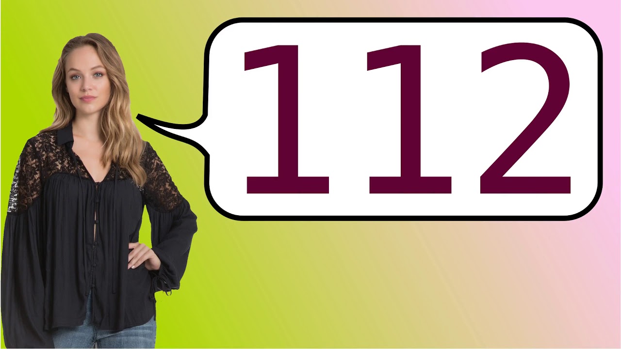 How To Say 112 In French YouTube