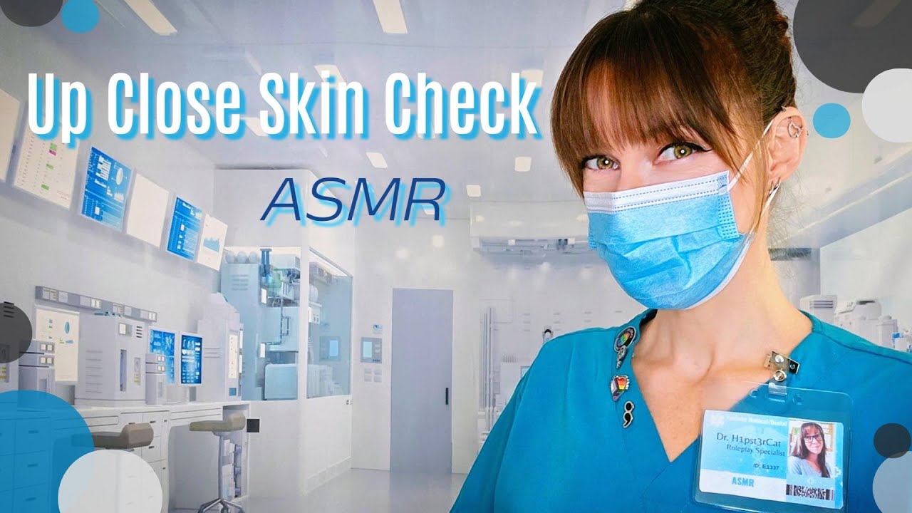 ASMR Acne Check with Your Optometrist 👩‍⚕️🧤 Up-Close Face Touching, Mask & Glove Sounds - YouTube