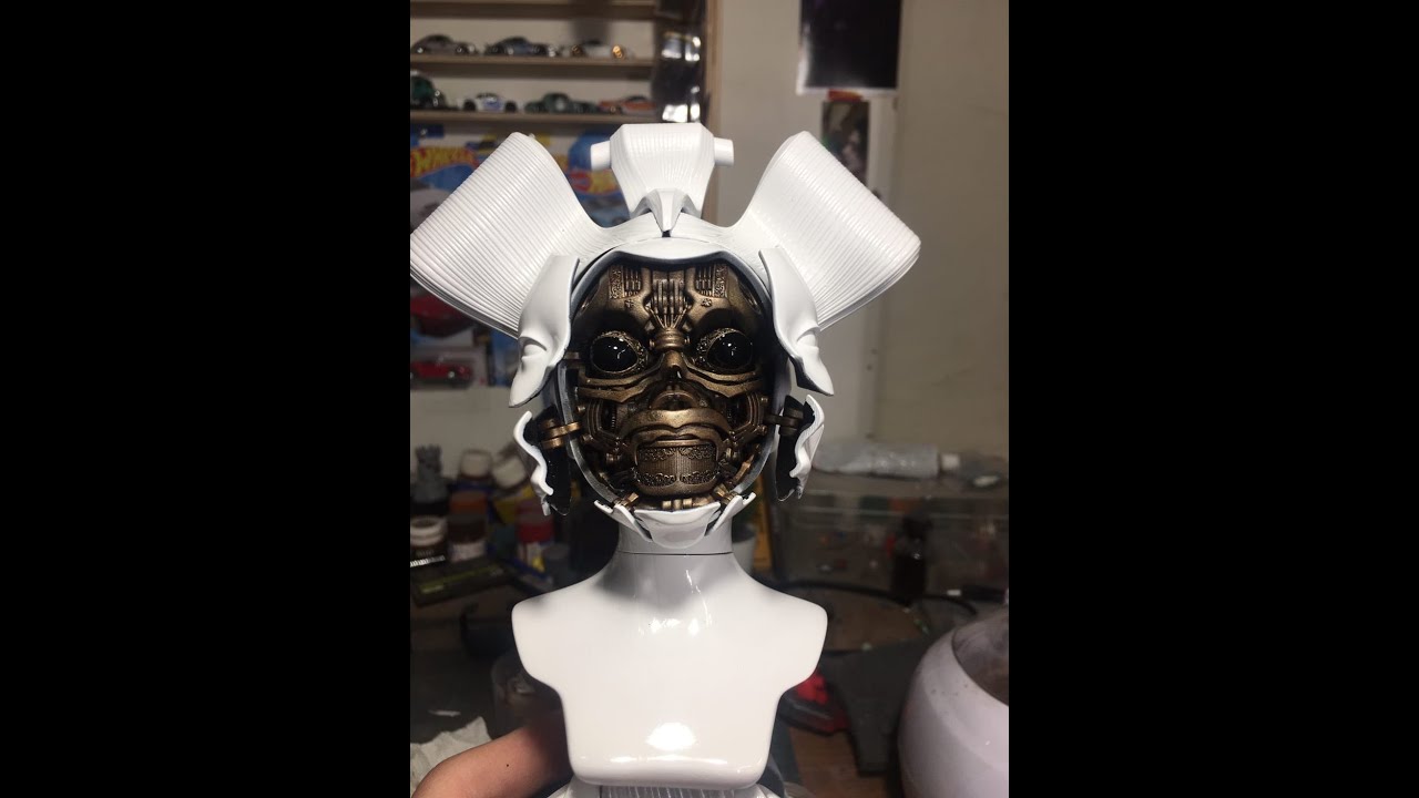 3d printed Ghost in the Shell Geisha prop. - YouTube