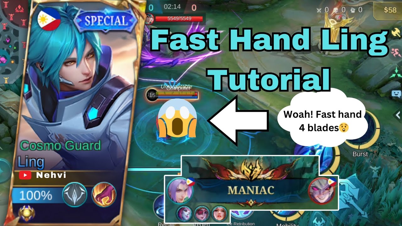 How to get all 4 blades quickly using Ling? 🤔 | Ling Fast Hand | Ling ...