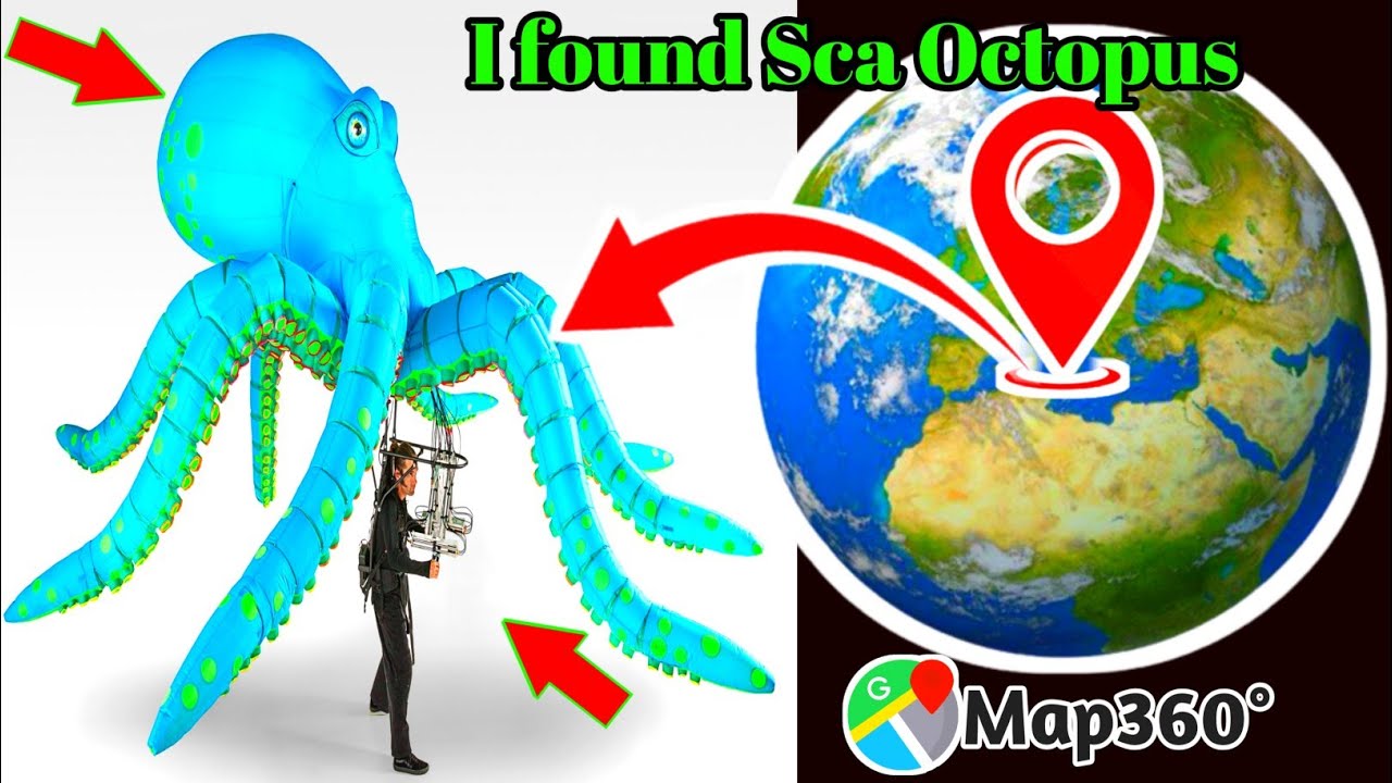 I found real octopus sculpture on google maps and google earth 🌎 #viral ...