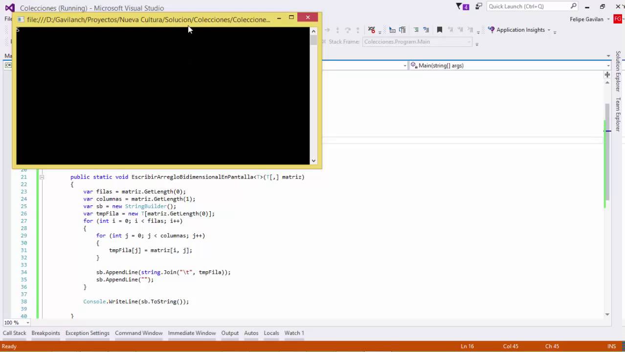Matrices C# | Colecciones y Arreglos | Programando en C# - YouTube