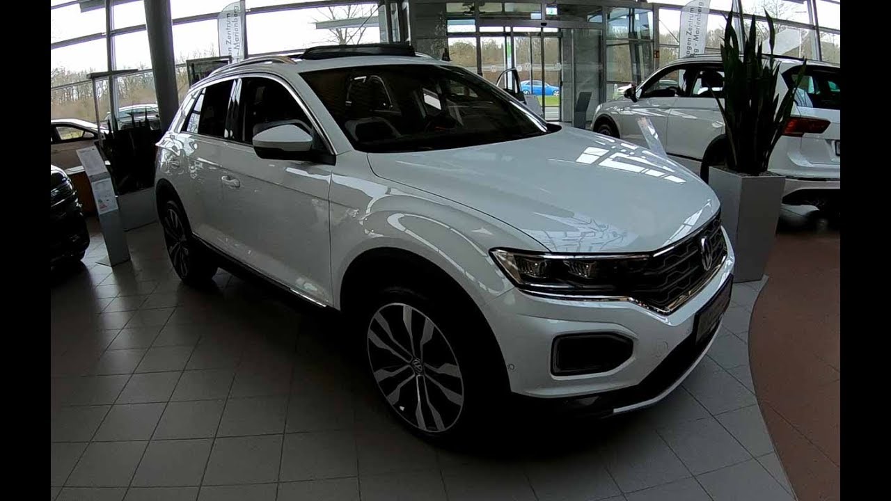 VOLKSWAGEN VW T-ROC SPORT 4MOTION NEW MODEL PURE WHITE WALKAROUND ...