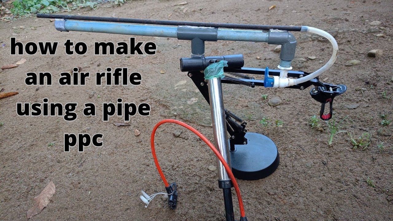 how to make an air rifle using a pipe pvc - YouTube