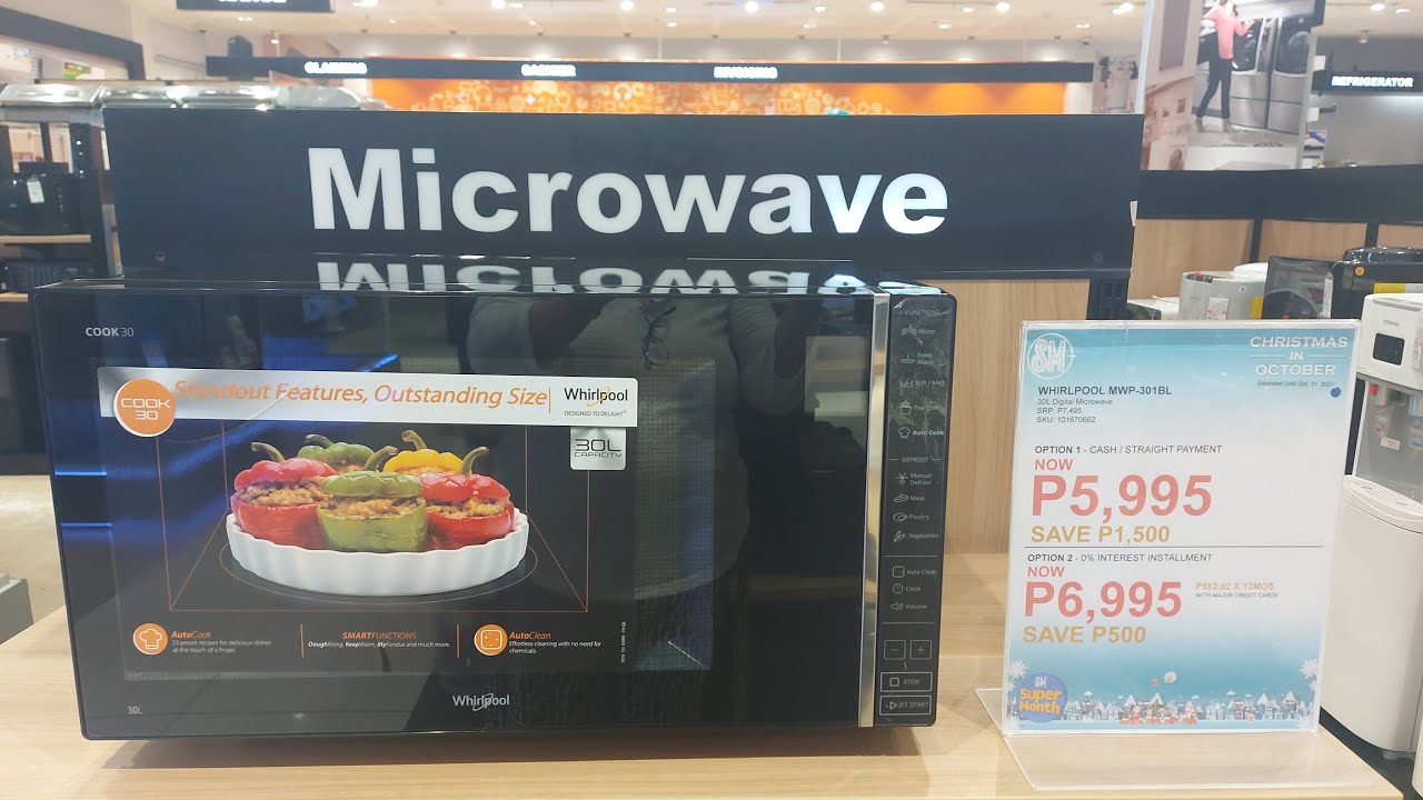 Unboxing Microwave Whirlpool MWP-301BL - YouTube