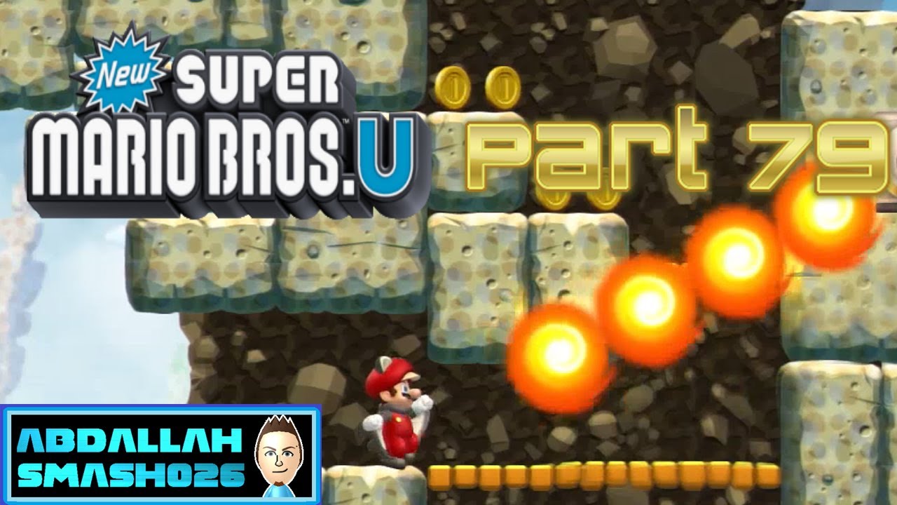 New Super Mario Bros U - Part 79: W9-6 "Fire Bar Cliffs" 100% ...