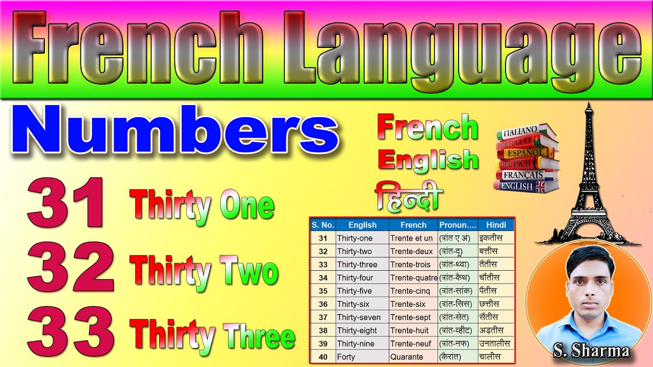 Numbers in French 31 to 40🤔 📚 || French Numbers 31 to 40 ||💯 - YouTube