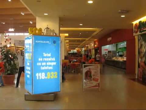 Rotating totem with spectacular on top - YouTube