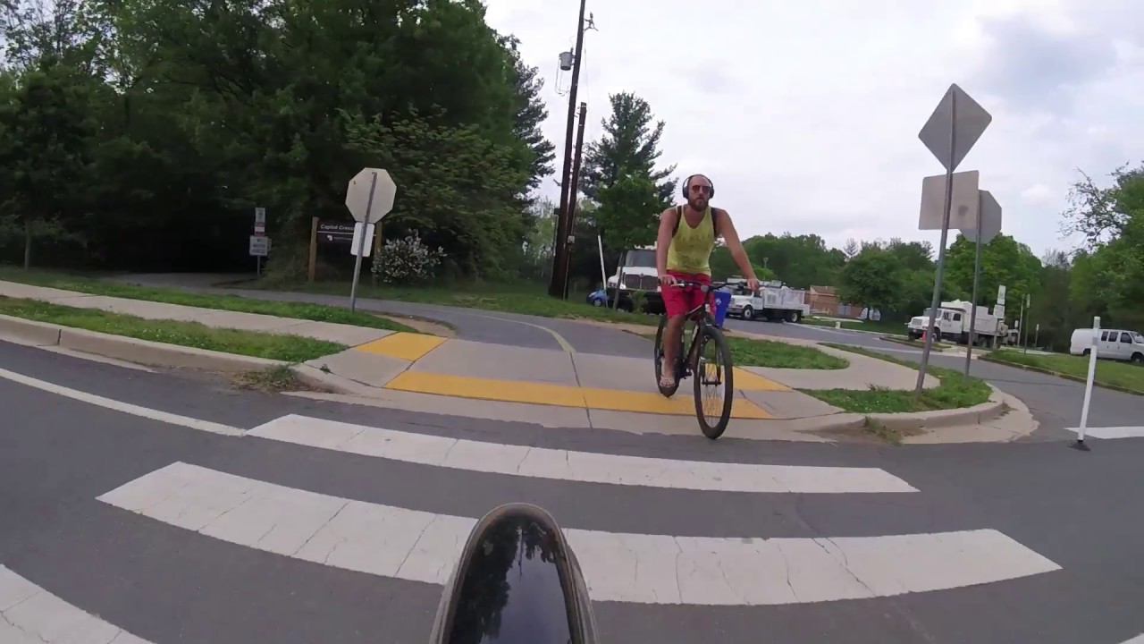 DC Bike Ride: Bethesda to Georgetown - Rear Camera at Normal Speed ...