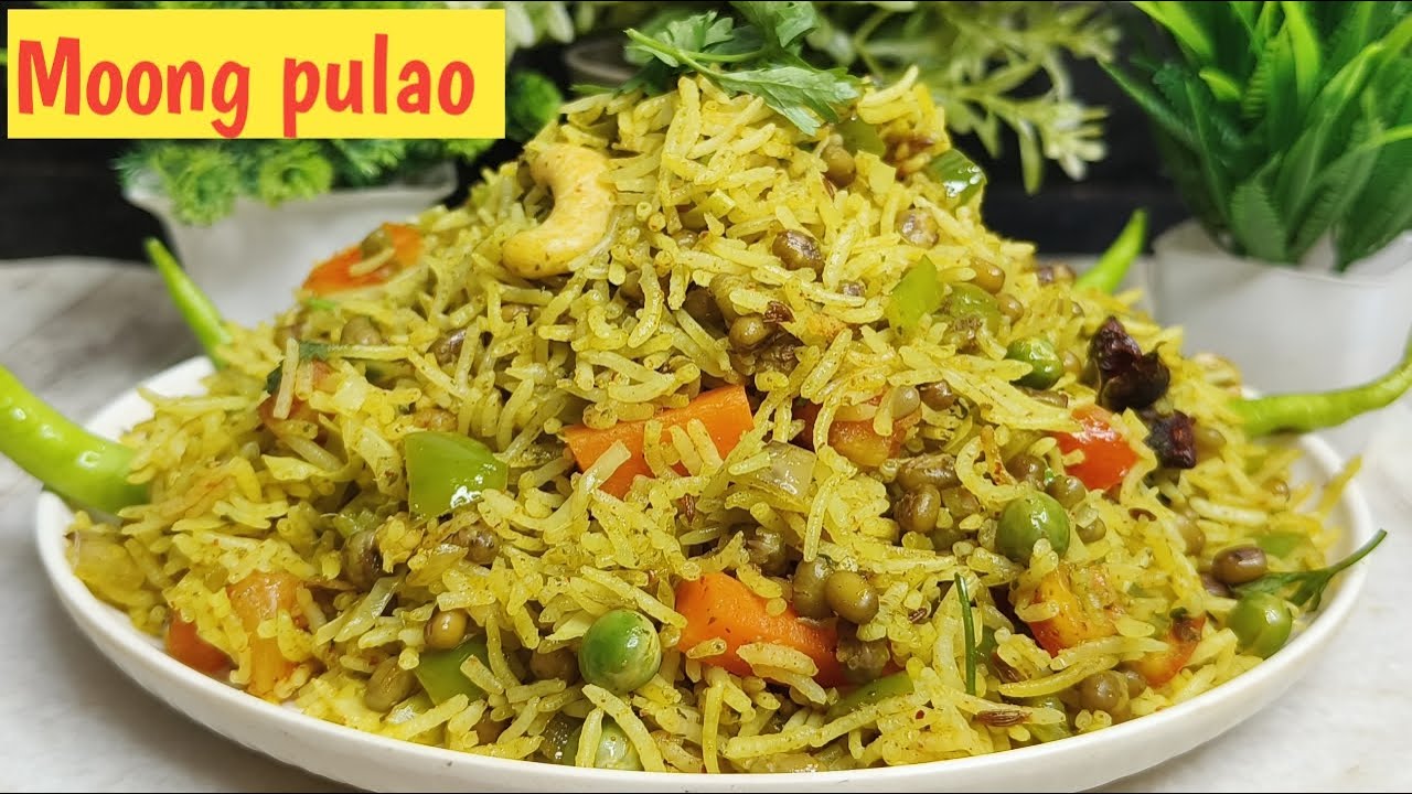 मूंग से बनाएं चटाकेदार पुलाव। moong pulao recipe| - YouTube