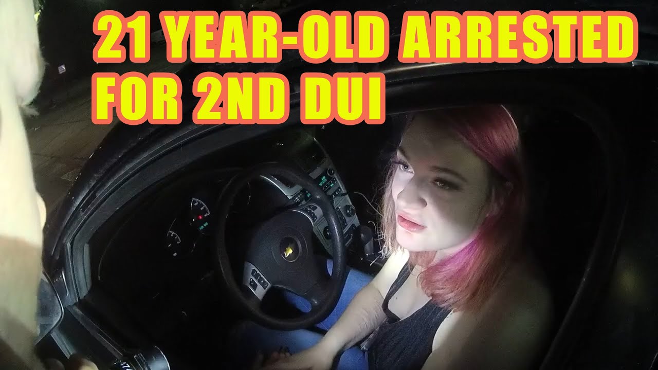 Bodycam DUI Arrest - 21 Year-Old Woman Arrested for Her 2nd DUI - YouTube