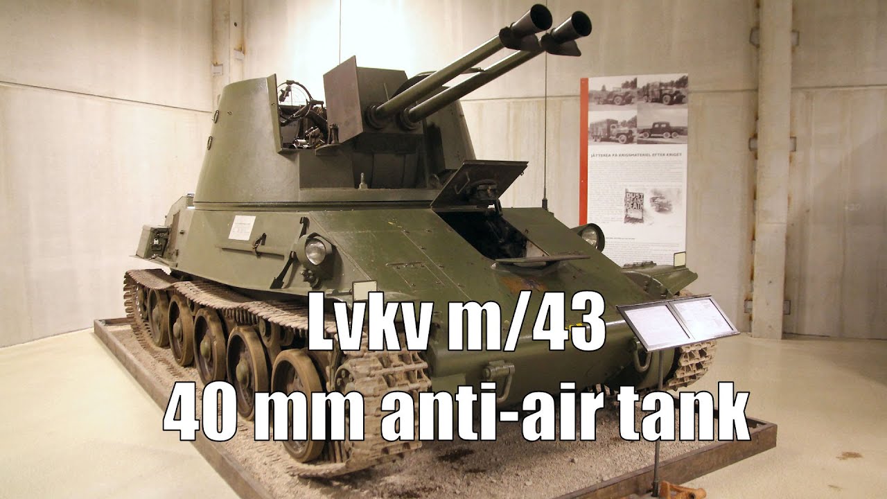 SPAAG Lvkv m/43 Walkaround - Swedish WW2 Anti-Air Tank With Duel 40 mm ...