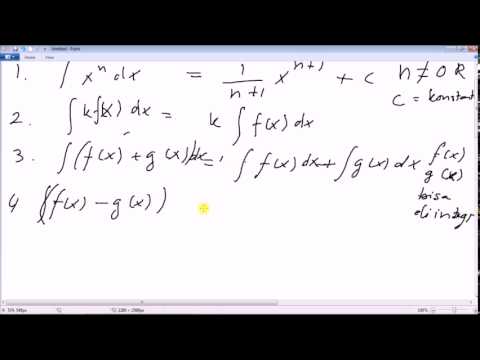 Rumus rumus Integral dasar - YouTube