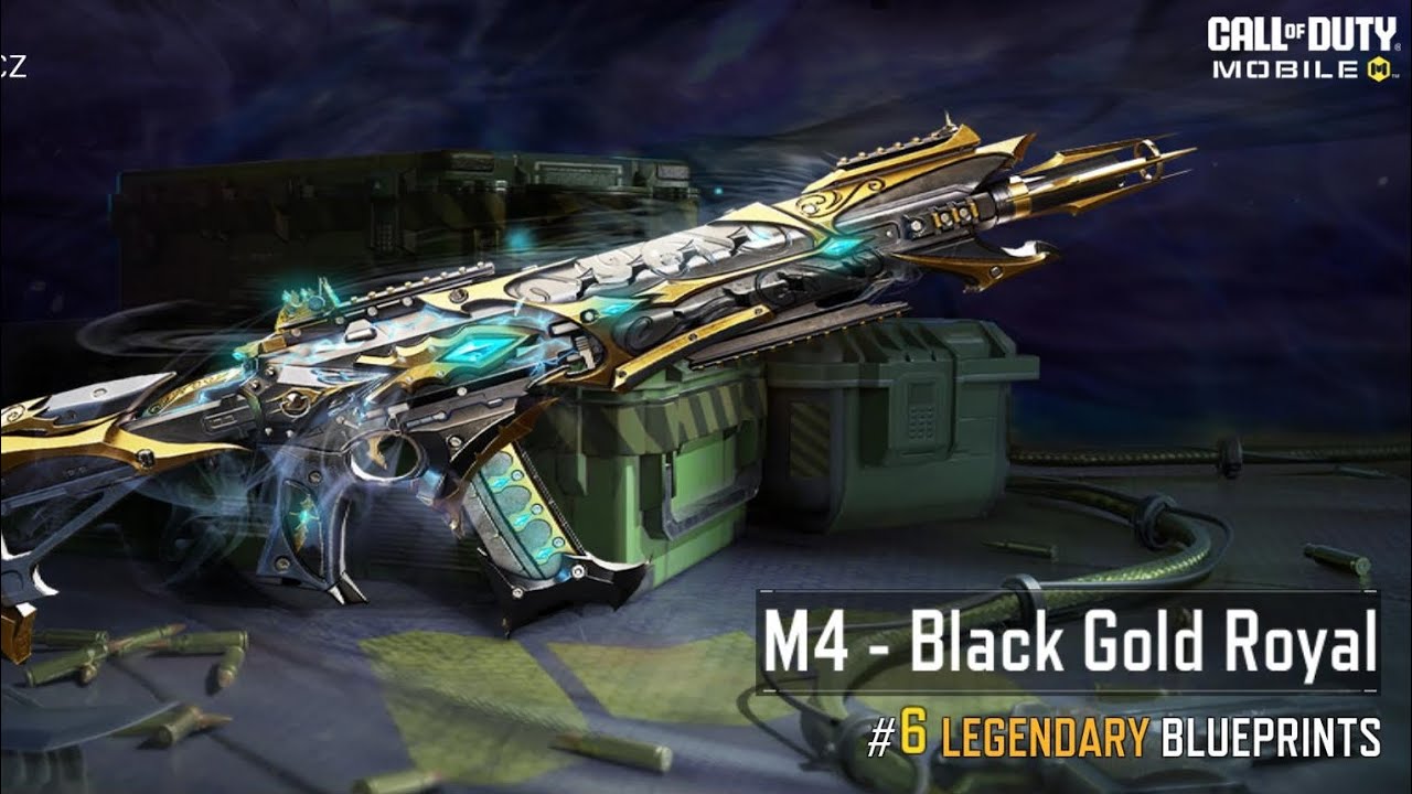 {||FREE LEGENDARY GUN: M4-Black Gold Royal ||} Call of Duty: Mobile ...