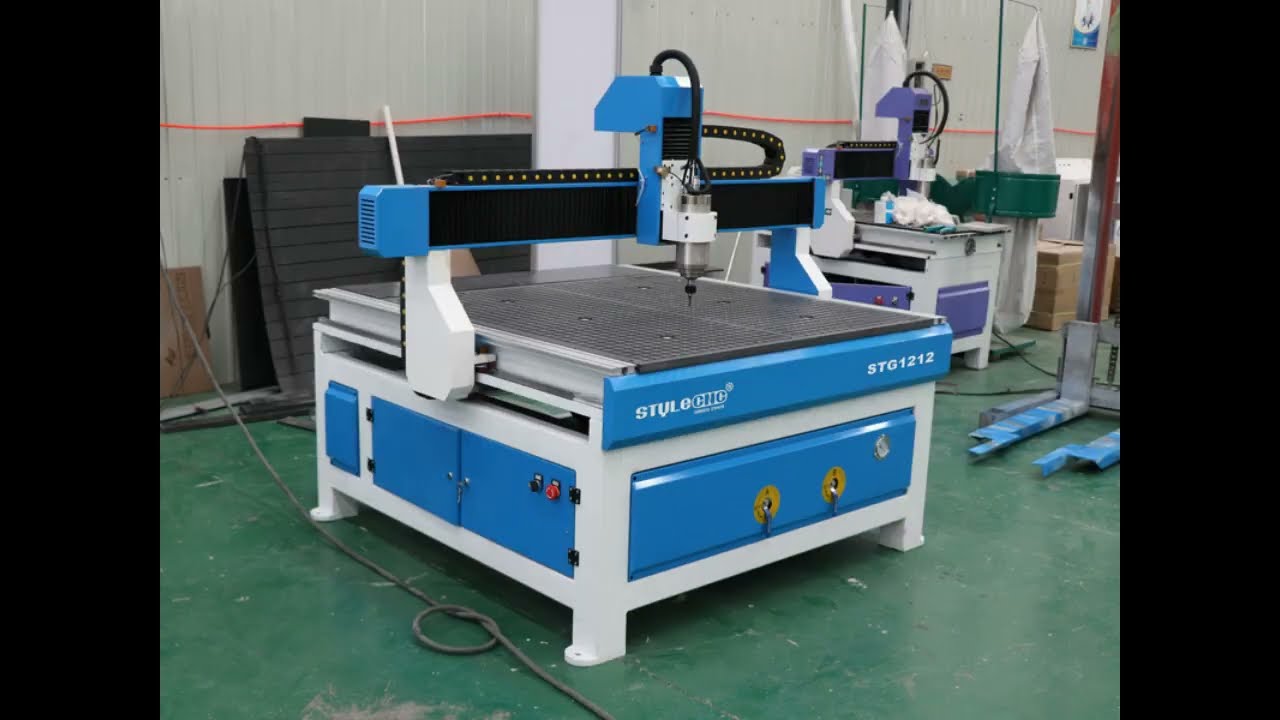 Affordable CNC hobby router machine with vacuum table - YouTube