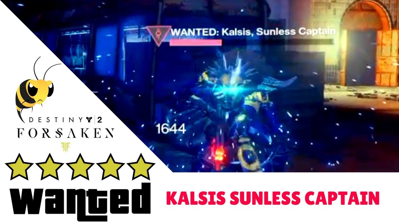 KALSIS SUNLESS CAPTAIN - Destiny 2 Forsaken WANTED BARON LOCATION GUIDE ...
