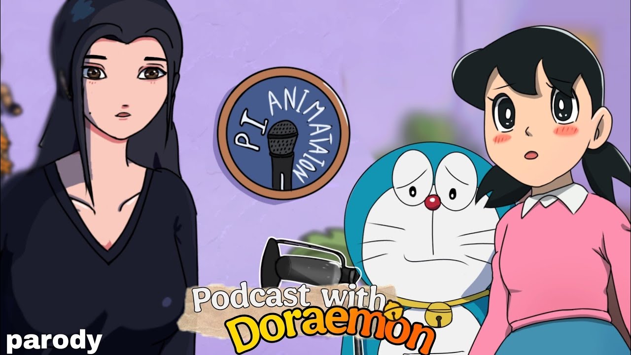 Podcast with Doraemon (Parody video) cartoon 2d animation - YouTube
